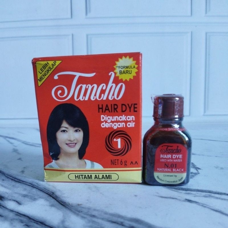 Jual Tancho Hair Dye Hitam Alami 6 g | Shopee Indonesia