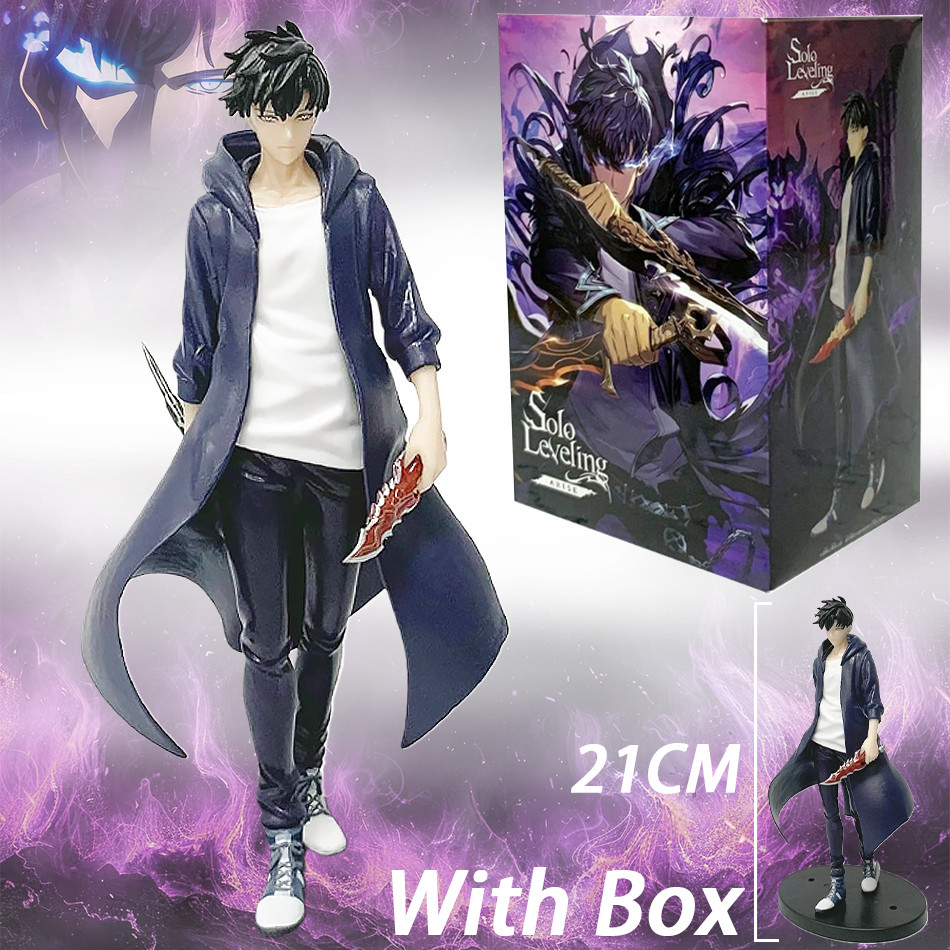 Jual 21CM Solo Leveling Sung Jin Woo Action Figure Collectible Model ...