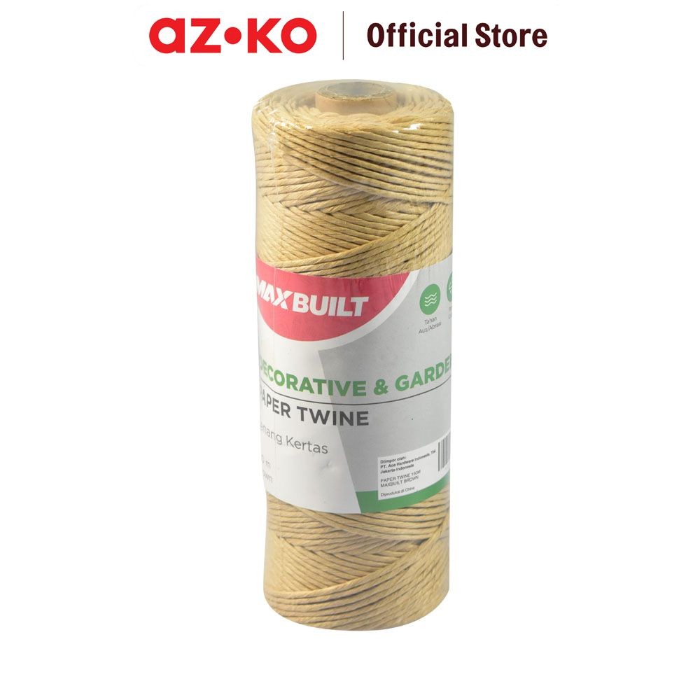 Jual AZKO Maxbuilt Benang Kertas Maxbuiltuilt 150 mtr - Cokelat Rope ...
