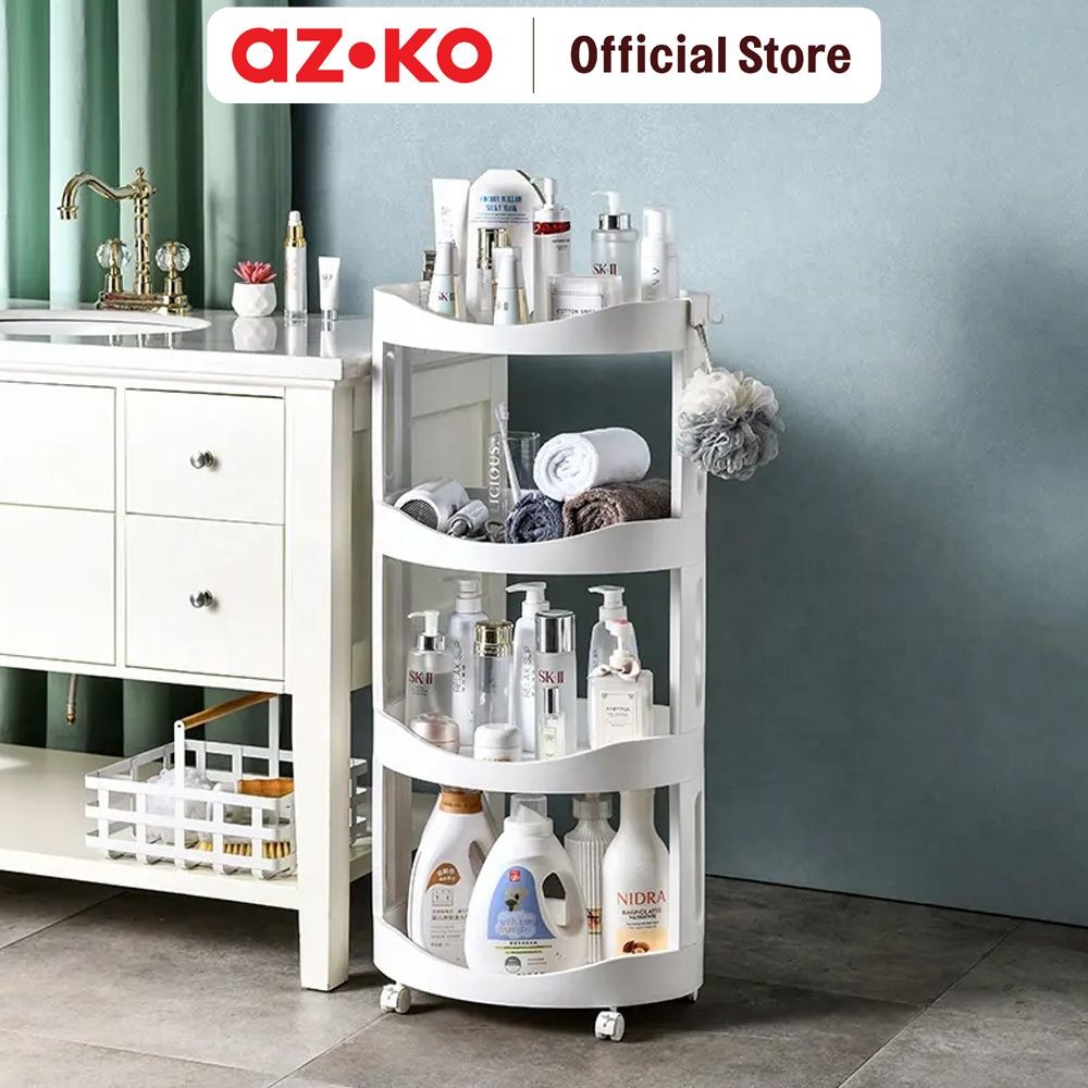 Jual AZKO Stora Rak Troli - Putih Tempat Penyimpanan Multifungsi Dengan ...