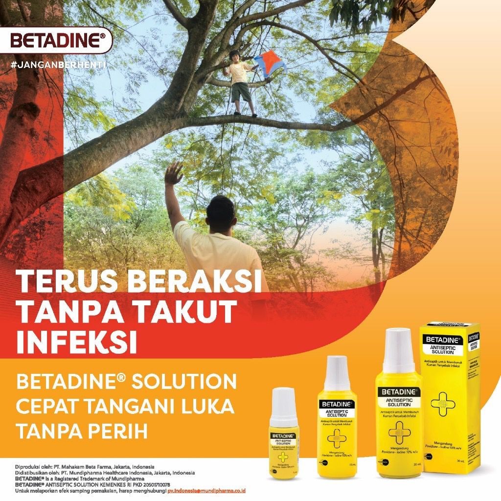 Jual Betadine Obat Luka Antiseptic 30 ml & 60 ml Betadine Antiseptic Solution - Obat Luka ...