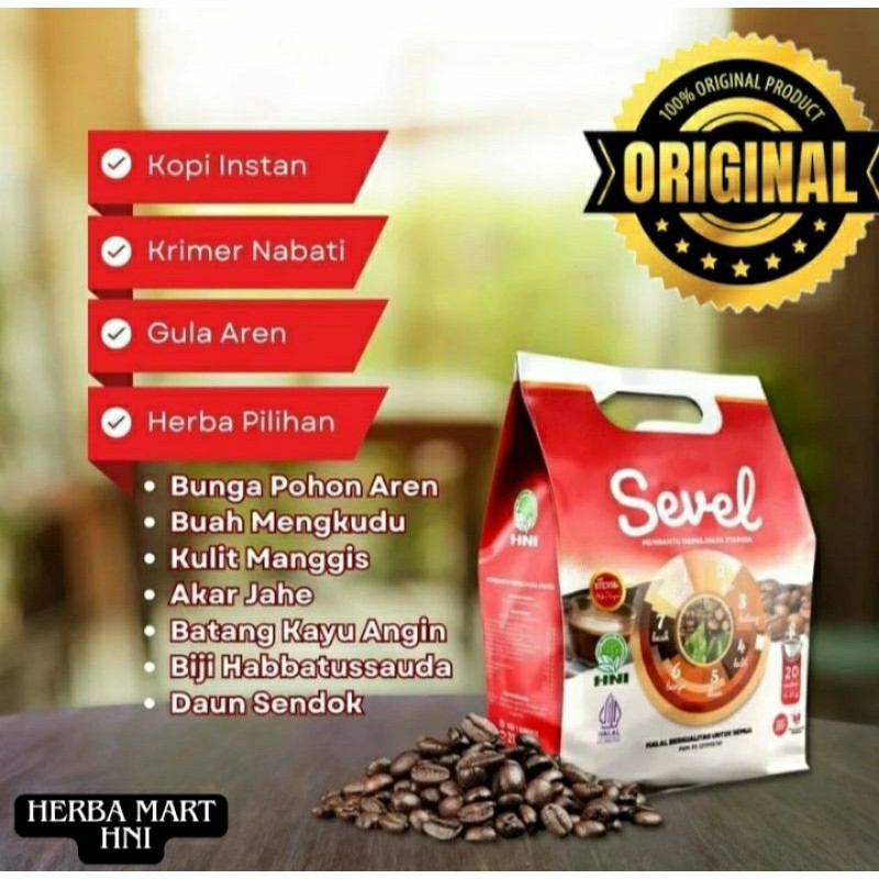 Jual Original Kopi 7 Elemen KOPI SEVEL (Kopi Stamina) 10 SACHET ...
