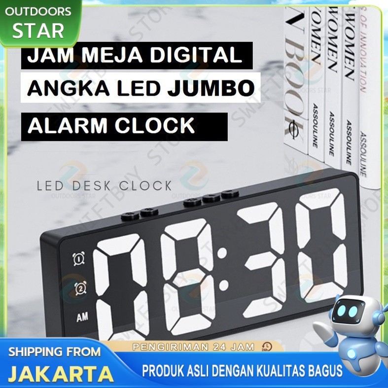 Jual Digital LED (ANGKA BESAR) Weker Table Tidur Digital Smart Alarm ...