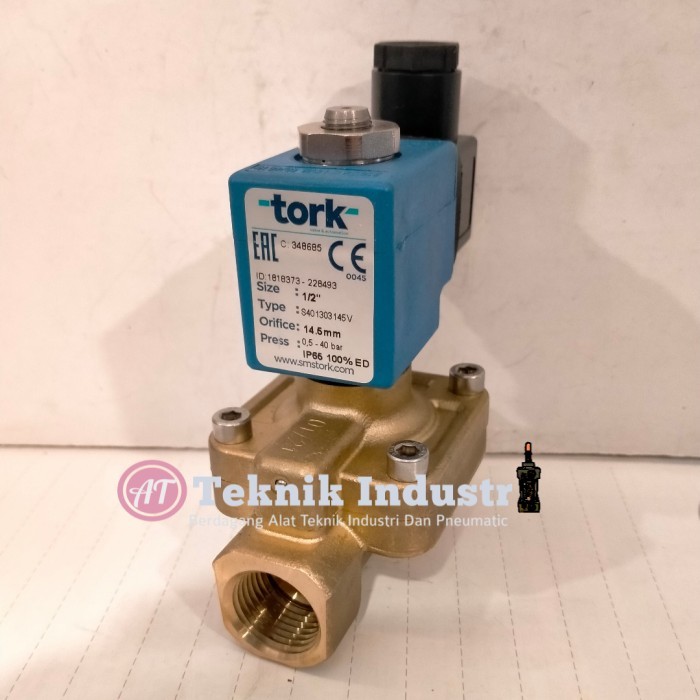 Jual Solenoid Valve High Pressure 40Bar Fuel Oil 1/2" (NC) Tork | Shopee Indonesia