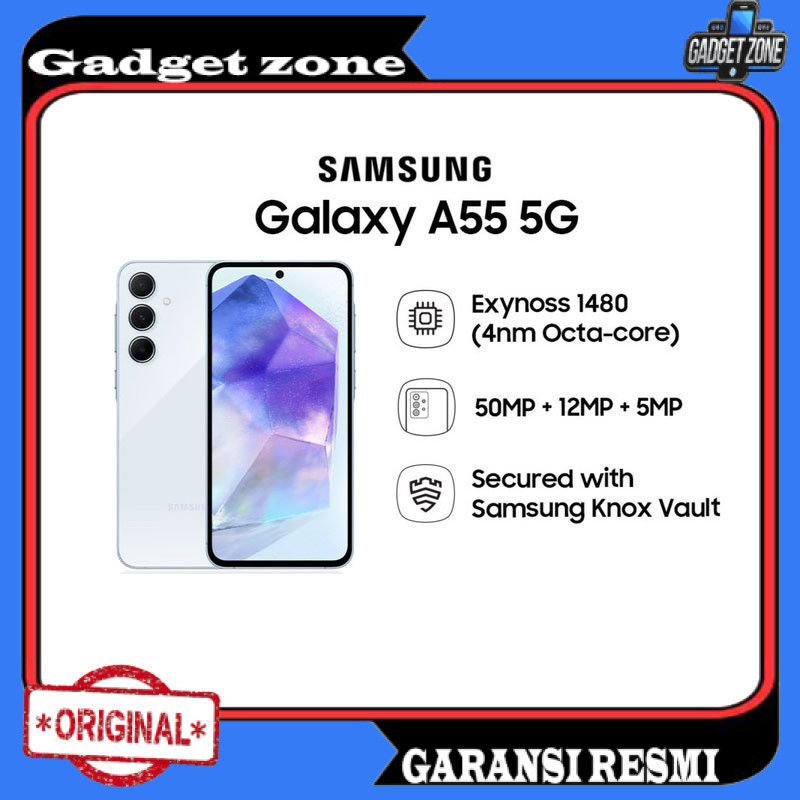 Jual SAMSUNG A55 5G 8/256 - 12 /256 GARANSI RESMI - Processor: Exynos ...