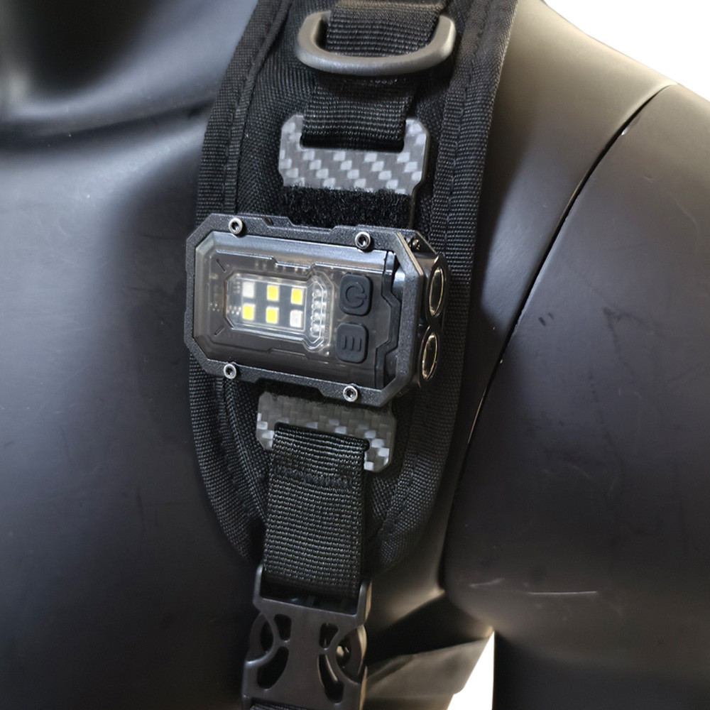 Jual Tactical Flashlight EDC Portable Mini Light Or Hook Loop Plate ...