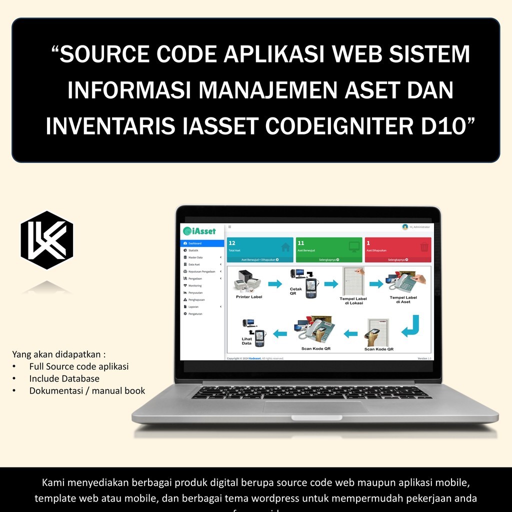 Jual SOURCE CODE APLIKASI WEB SISTEM INFORMASI MANAJEMEN ASET DAN INVENTARIS IASSET CODEIGNITER ...