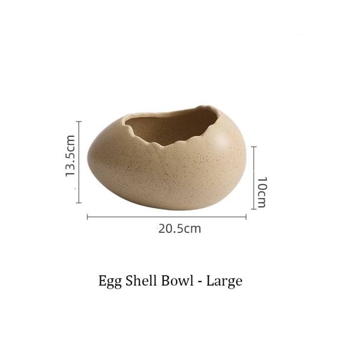 Jual Egg Shell Bowl / Mangkok Sup Lauk Cangkang Telur Keramik Putih ...