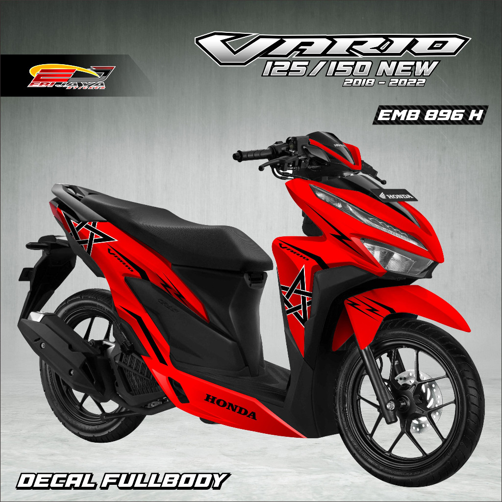Jual Stiker Motor Vario Full Body 2018 Tipe 125 150 New Desain-sticker ...