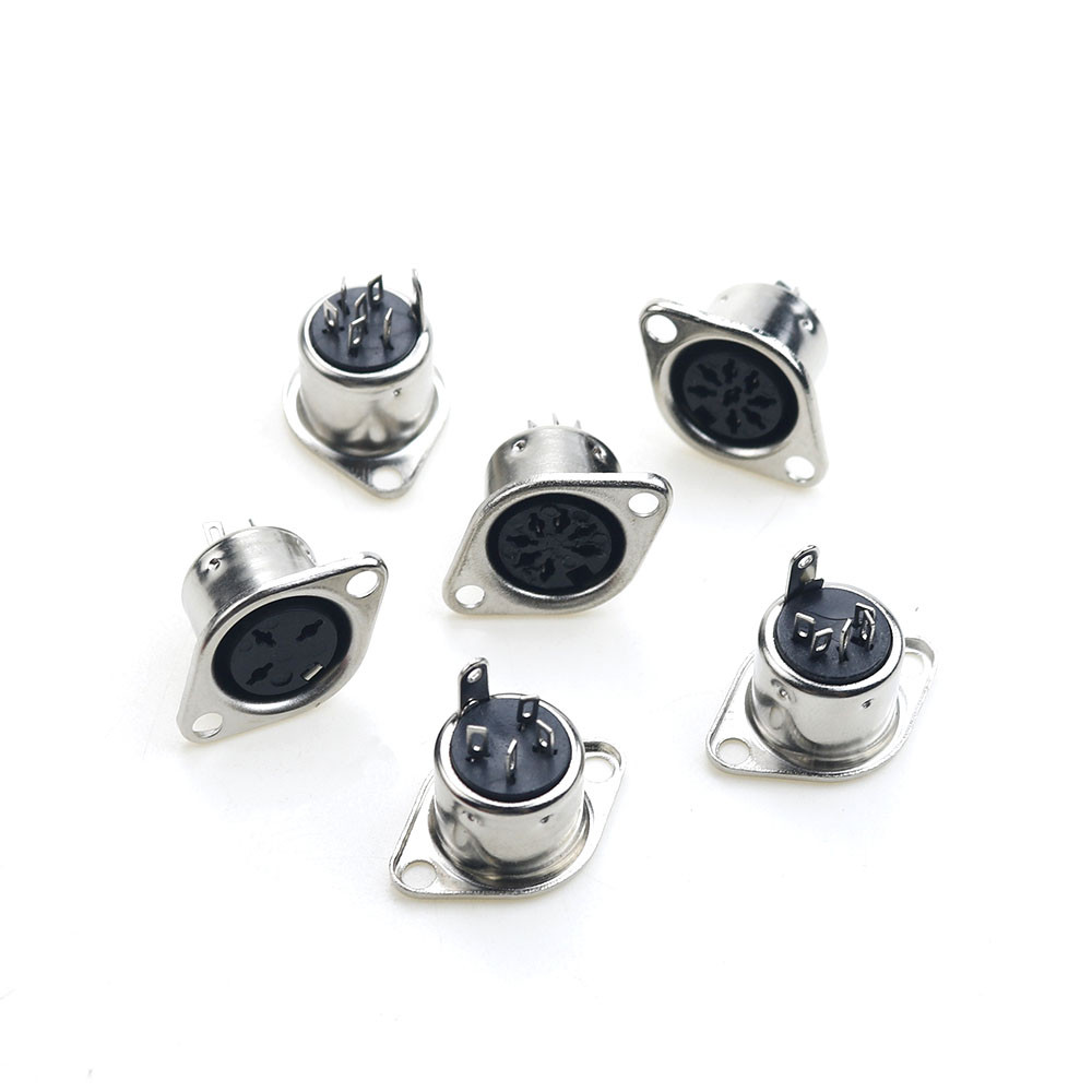 Jual 1Piece 3 4 5 6 7 8p / core 8-pin MIDI plug base iron shell S ...