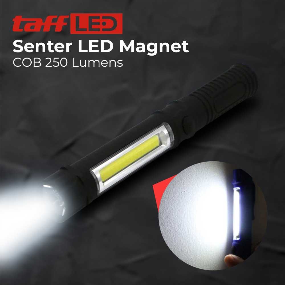 Jual TaffLED Senter LED Multifunction Flashlight Magnet COB 250 Lumens ...