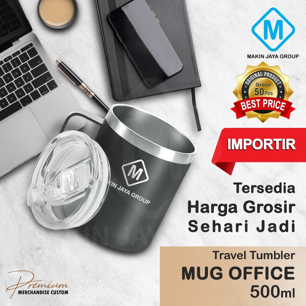 Jual Custom Grafir Tumbler Coffee Mug Office Stainless Steel - MJG8023 ...