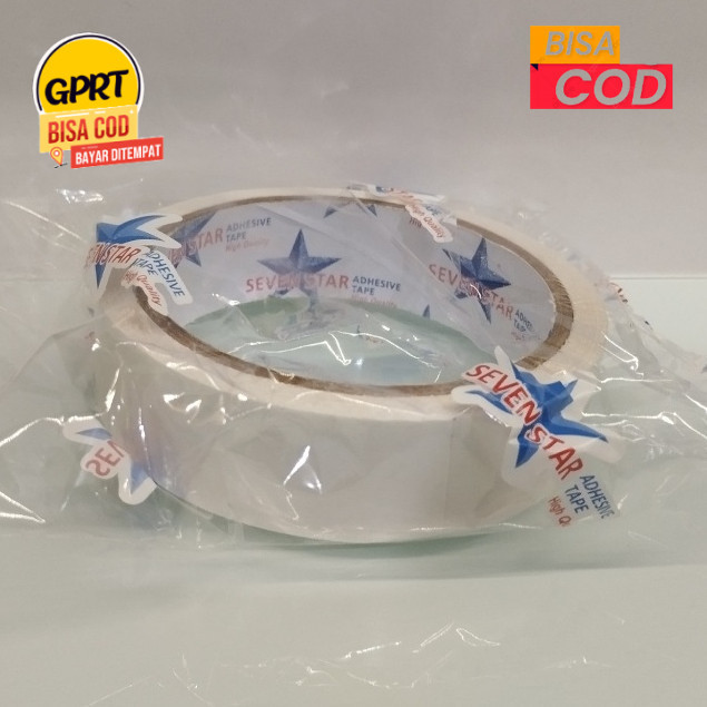 Jual GPRT Double Tape SEVEN STAR 24 mm x 10 meter Isolasi Double Tape ...