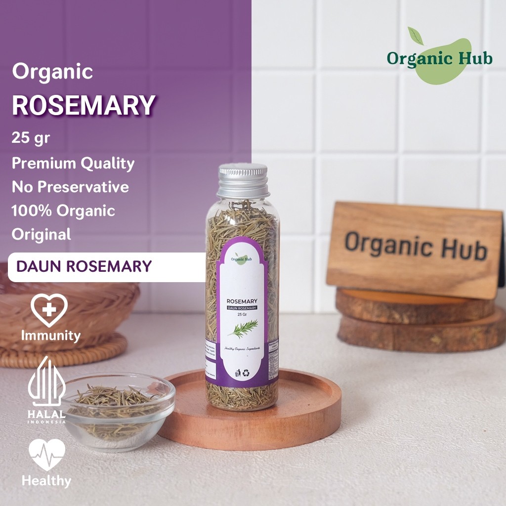 Jual Organic Hub Rosemary Premium Quality 100% Murni Organik Rempah ...