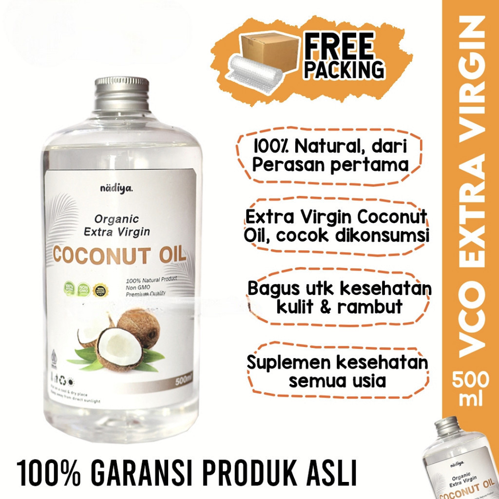 Jual VCO Premium 500ml Organic Natural Extra Virgin ECVO Minyak Kelapa ...
