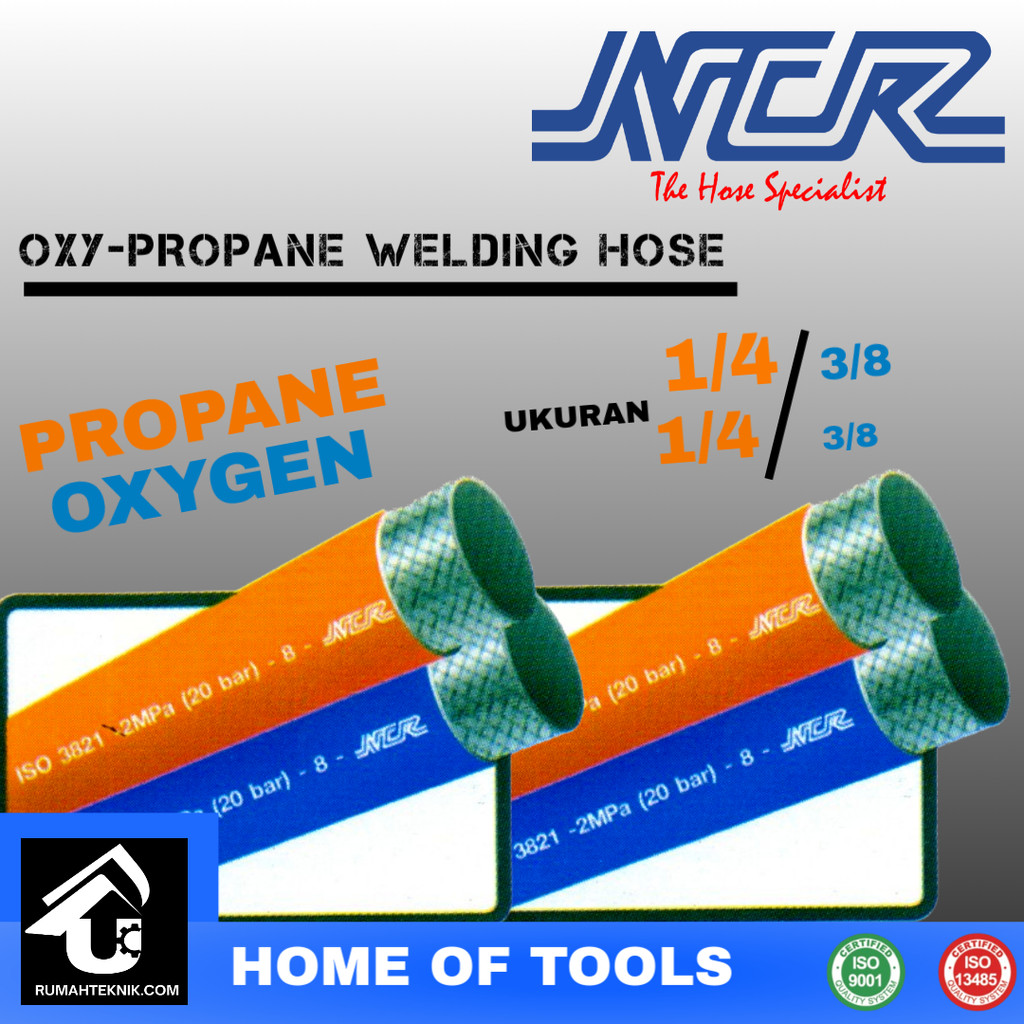 Jual SELANG BLENDER LAS NCR 1/4” + 3/8“ TWIN LINE WELDING HOSE OXY ...