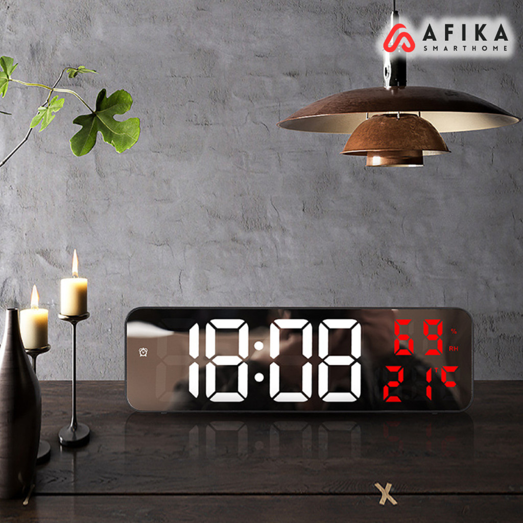 Jual Jam Meja Digital LED Smart Alarm Clock Temperature Backlight ...