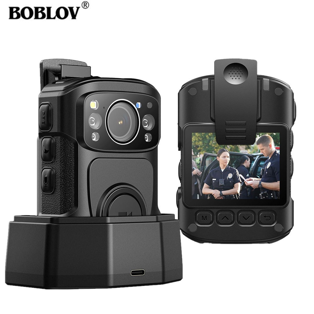Jual BOBLOV B4K5 4K Body Cam IP68 GPS Body Worn Camera 128GB Police Camera 2160P Video Record ...