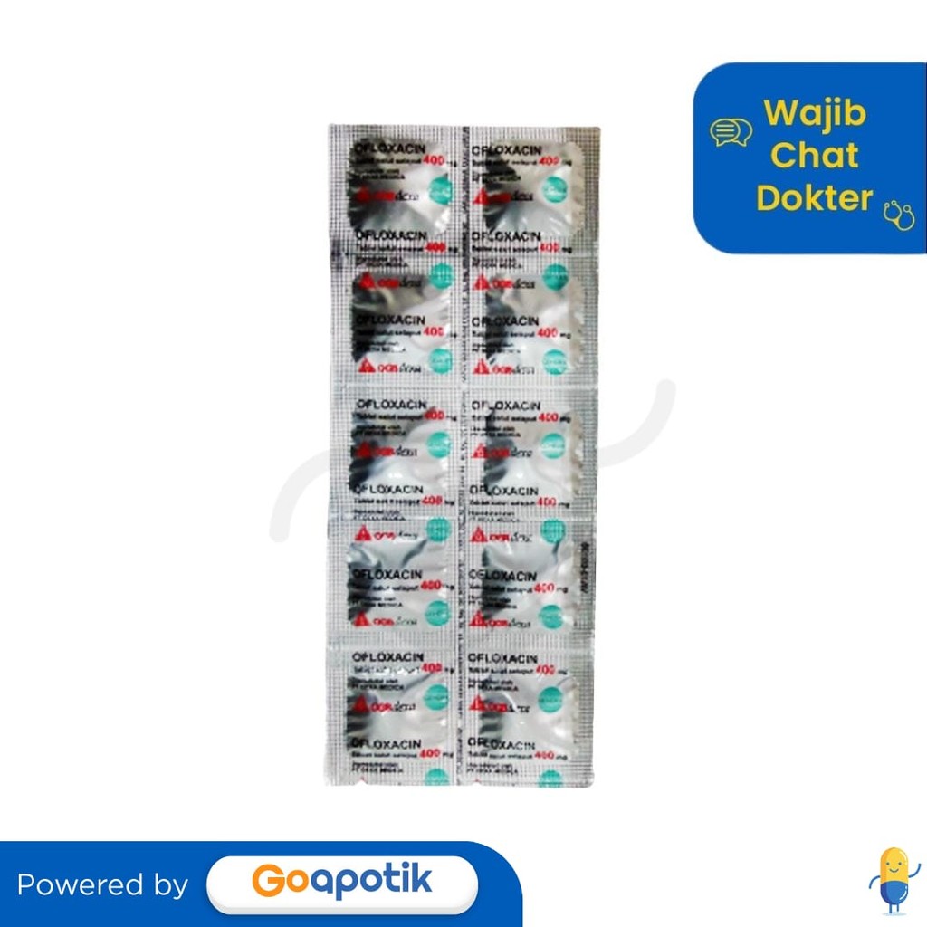 Jual Ofloxacin Ogb Dexa Medica 400 Mg Strip 10 Tablet | Shopee Indonesia