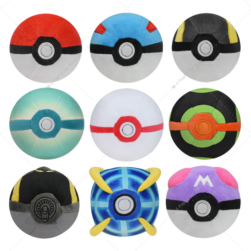 Jual 9 Styles Pokemon Plush Toy Poké Ball Ultra Master Ball Strange ...