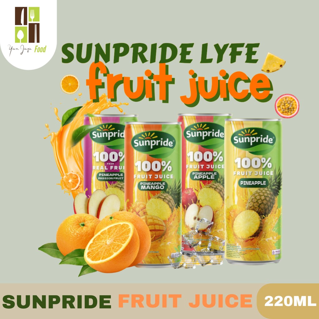 Jual Sunpride 220ml 100% Fruit juice Mango Pineapple / Pineapple Guava ...