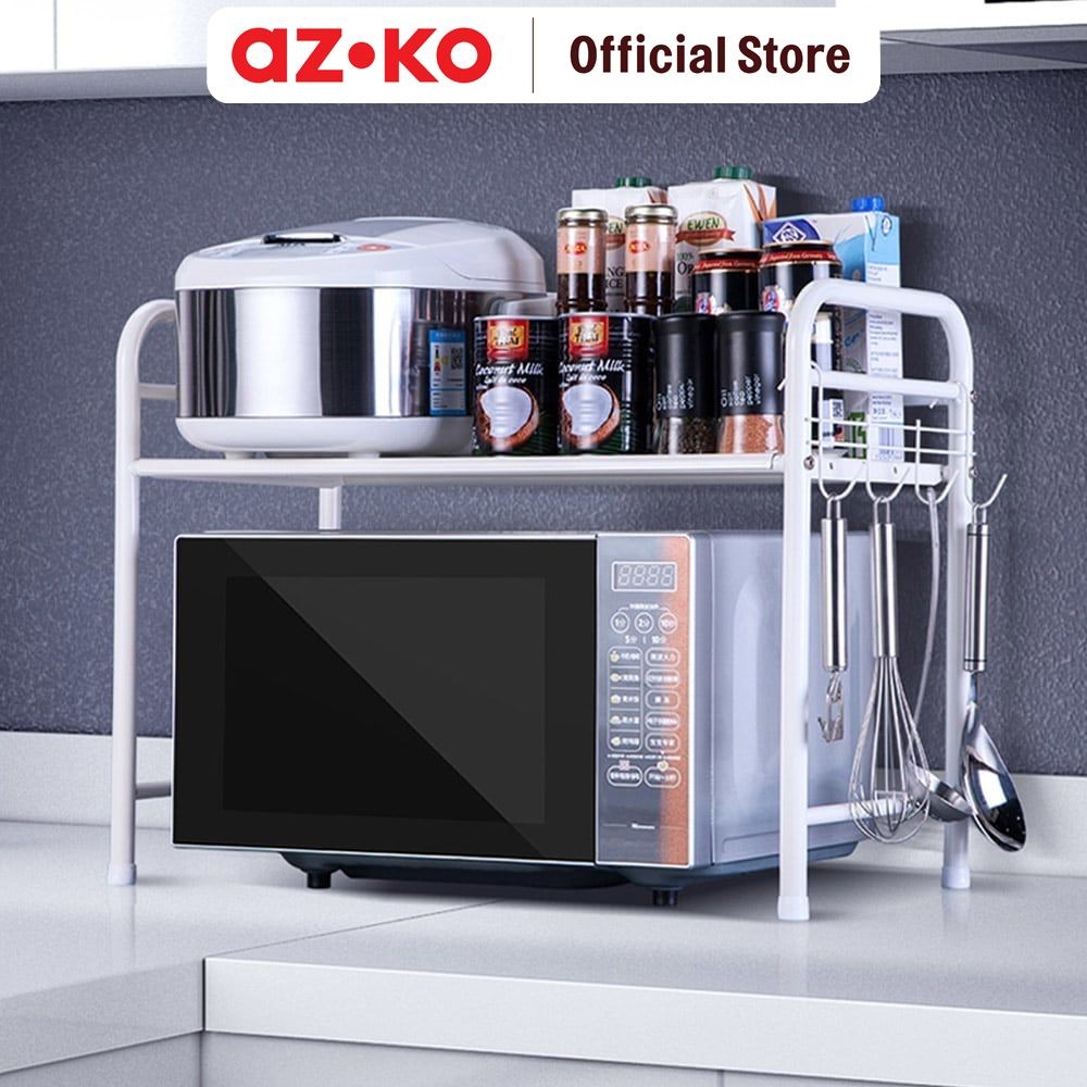 Jual AZKO Stora Rak Besi Dapur Serbaguna - Putih Storage Rack Metal ...