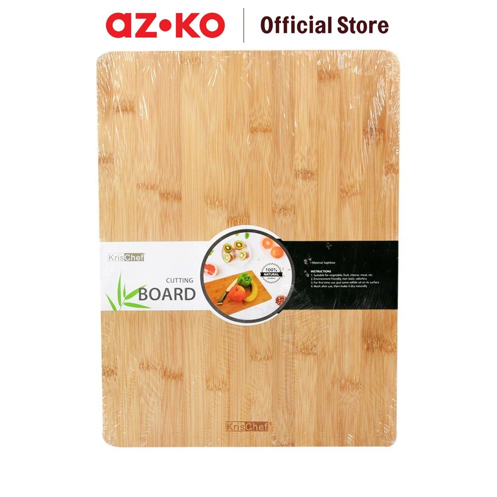 Jual AZKO Kris 32x24x1. cm Talenan Bambu Square Papan Pemotong Makanan ...