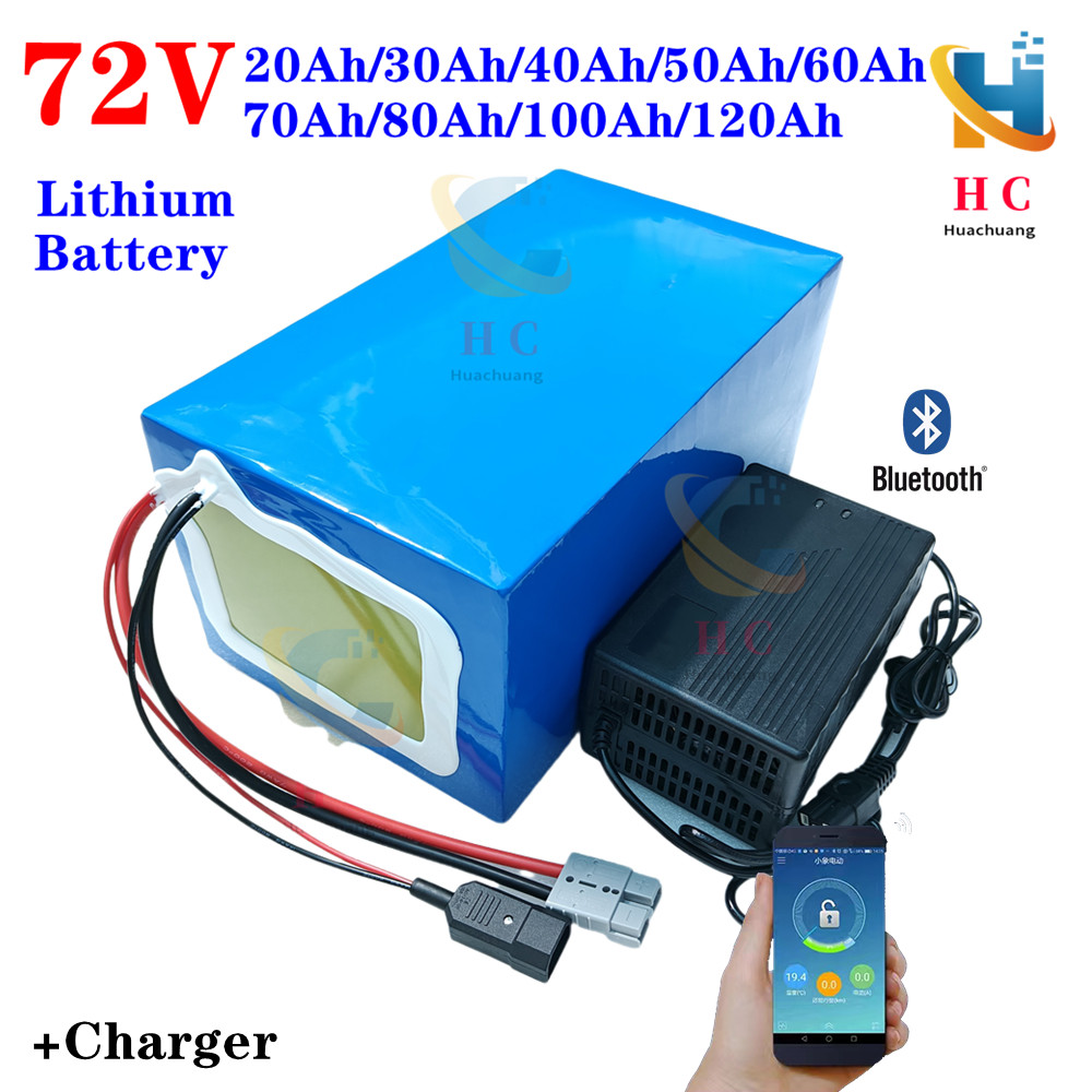 Jual 60Ah 72v 50Ah lithium ion 80Ah 72V 40Ah 100Ah bluetooth BMS APP for 5000W scooter ...