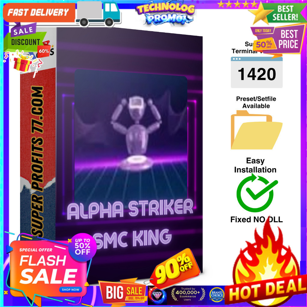 Jual EA Robot MT4 Alpha Striker SMC King | Shopee Indonesia