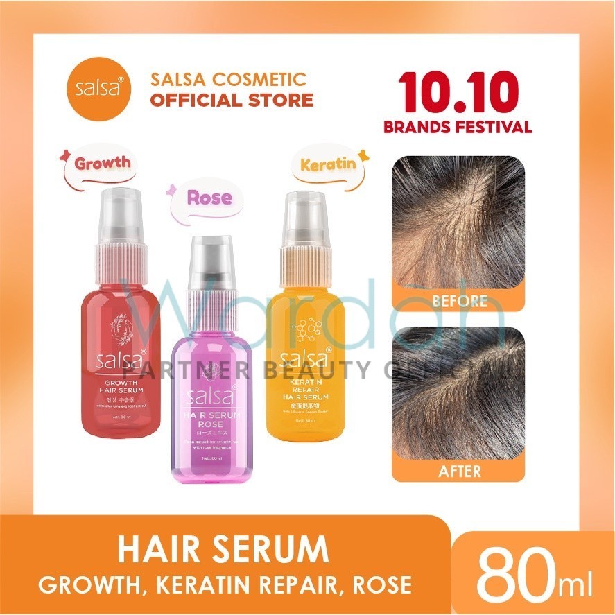 Jual NEW SALSA Hair Serum Spray Perawatan Rambut Keratin & Growth ...