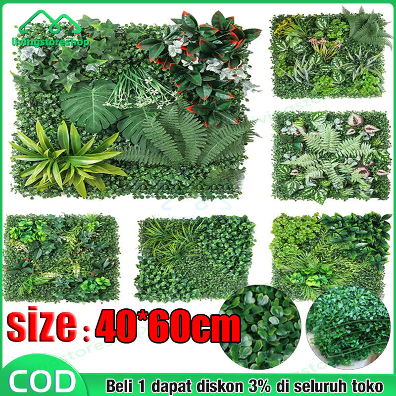 Jual Rumput Dolar Sintetis 60cmx40cm Rumput Buatan Plastik Rumput ...