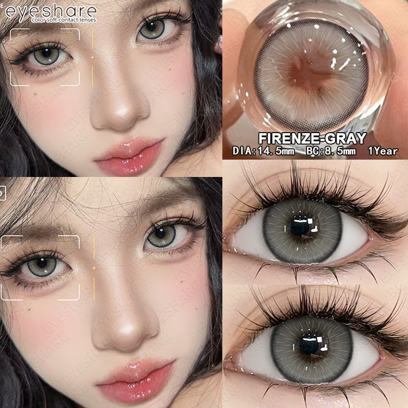 Jual FIRENZE seri 1 pasang Softlens Abu-abu Berwarna Riasan Mata Lensa ...