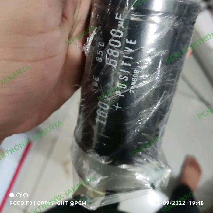 Jual SB99 elco 6800uf 6800 uf 160v 160volt 160 volt nippon chemicon ...