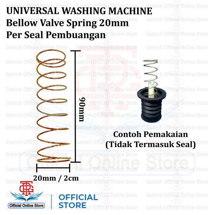 Jual Per Spring Klep Drain Sil Seal Karet Pembuangan Air Mesin Cuci ...