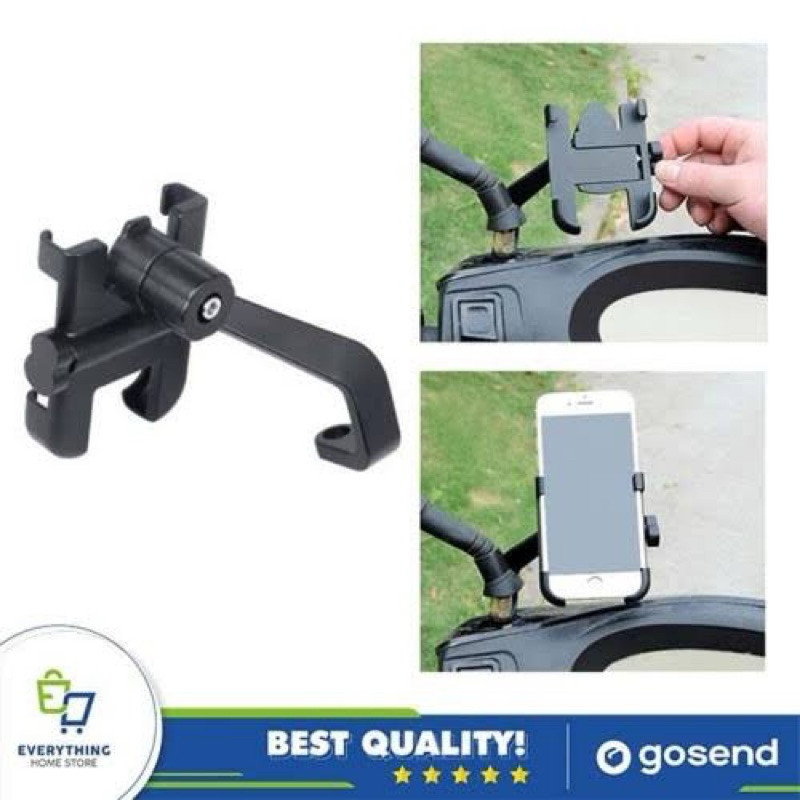 Jual HOLDER HP SPION/STANG Motor Full 100% Alumunium Stand Penyangga HP Anti Lepas Kualitas ...