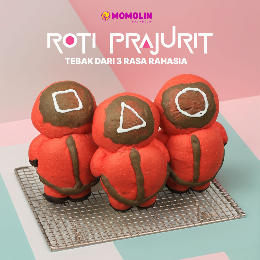 Jual Momolin Bakery Roti Prajurit - Roti Premium - Roki Karakter Bentuk ...