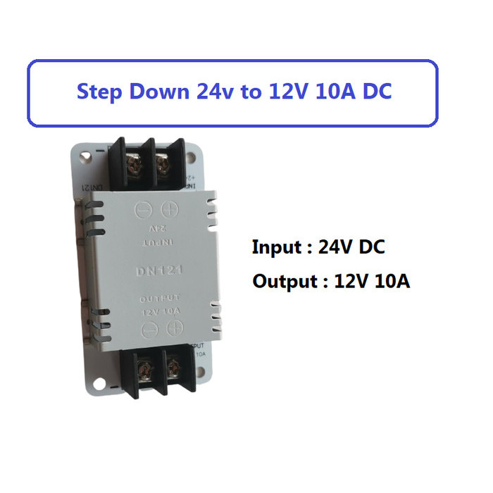 Jual Step down Led bus Car voltage 24Volt 24v to 12v 12Volt 10A dc ...