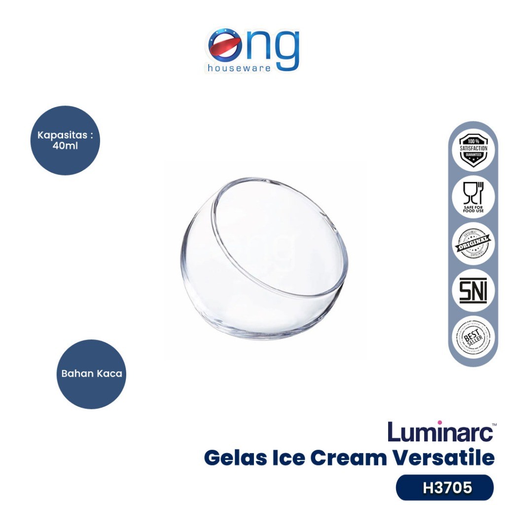 Jual Luminarc Gelas Versatile Ice Cream Cup Es Krim Sundae Glass 40 ml ...