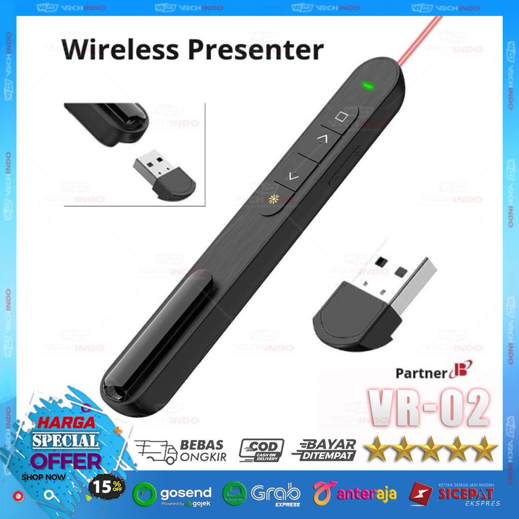 Jual Laser Pointer Wireless Remote Control USB PowerPoint Presentasi ...