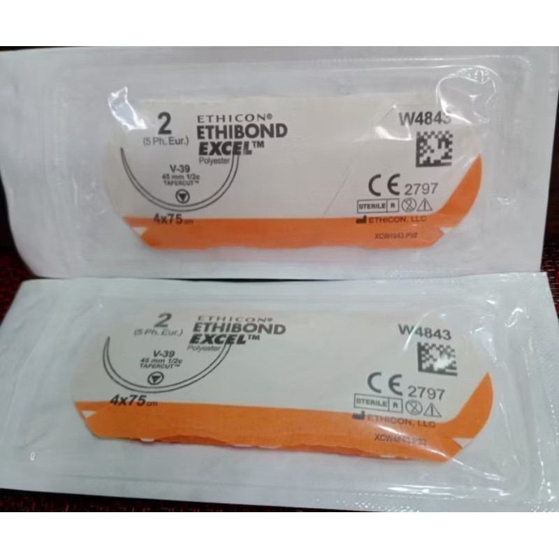 Jual Ethibond Excel 2 TAPERCUT W4843 ( polyester non absorbable ...