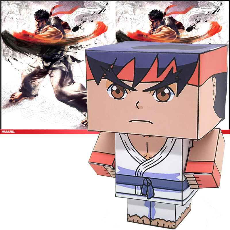 Jual No-glue RYU Origami Handmade Mini Cute 3D Paper Model Papercraft ...