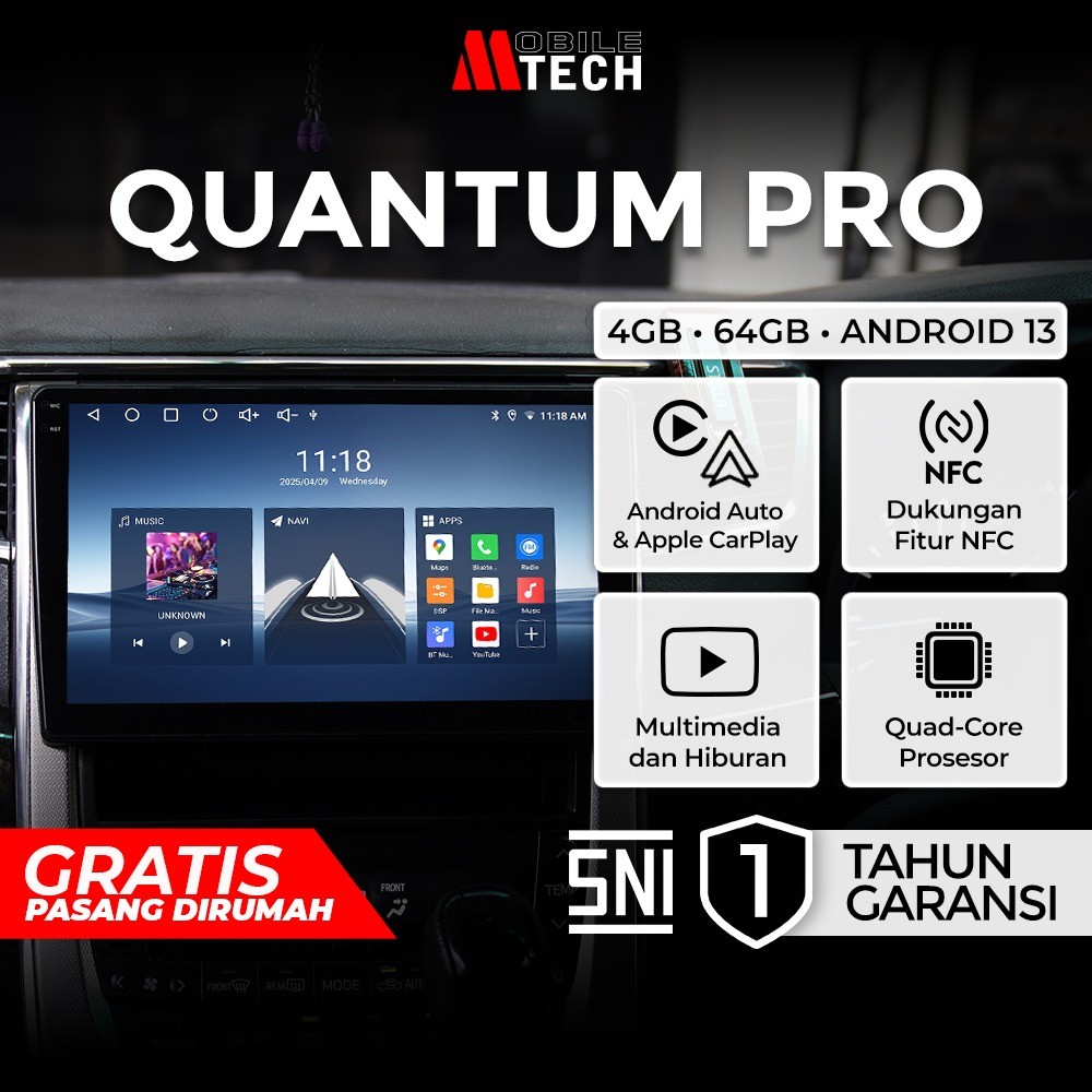 Jual Mobiletech Headunit Android Double Din mm-8803 Quantum Pro 4 GB / 64 GB | Shopee Indonesia