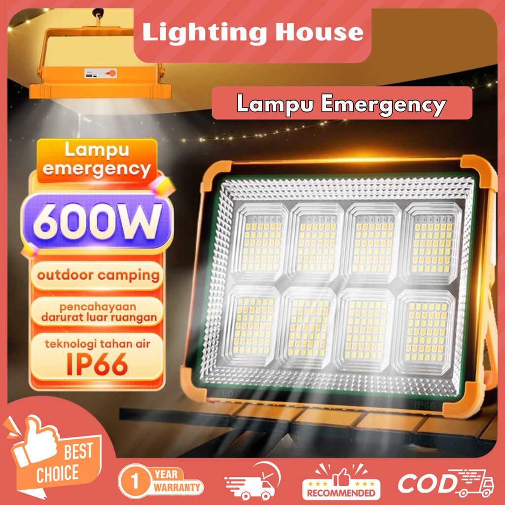 Jual Lighting House⭐Garansi 1 Tahun⭐Lampu LED Solar Emergency【Cahaya ...