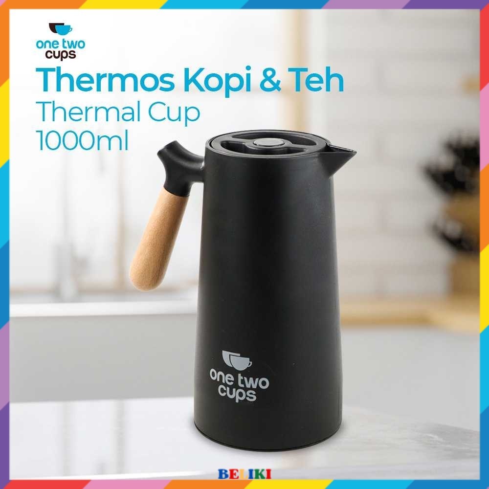 Jual One Two Cups Teko Termos Air Panas Vacuum Jug Flask 1L - LS-029 ...