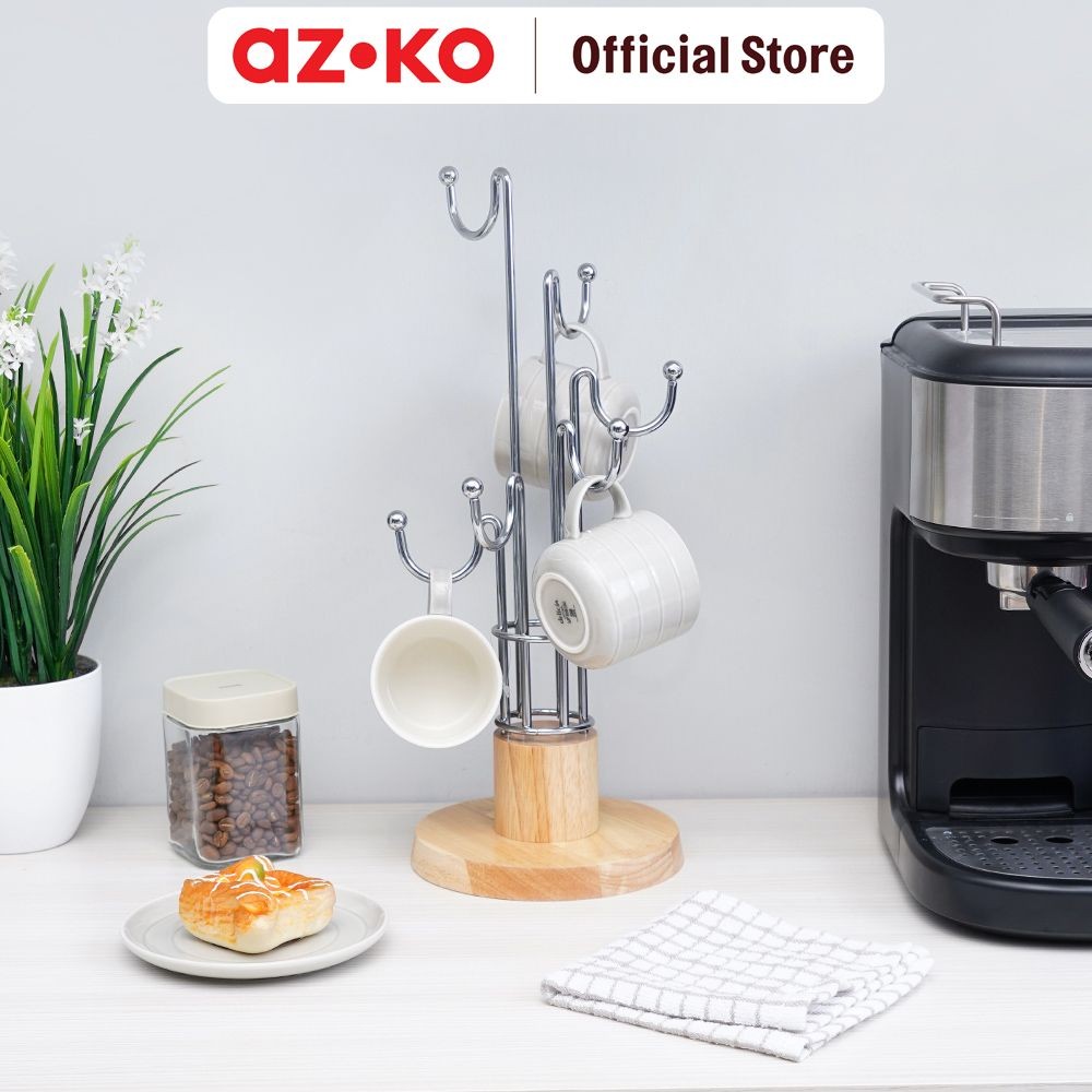 Jual AZKO Stora Rak Gelas Cangkir Kopi - Putih Tempat Cangkir Gantung ...