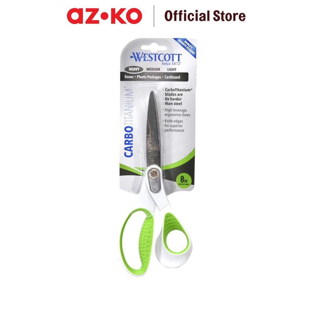 Jual AZKO Westcott Carbo Titanium Gunting Serbaguna 20 Cm | Shopee ...