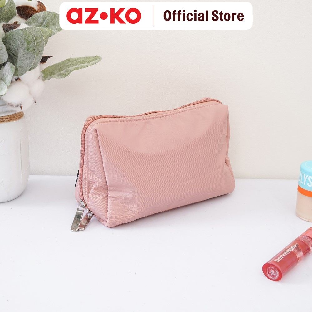 Jual AZKO Ataru Ukuran M Pouch Kosmetik Dengan Kompartemen - Pink Tas ...