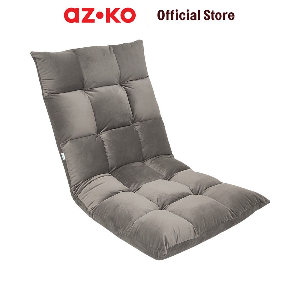 Jual AZKO Soleil Amadeus Kursi Lesehan Lipat Velvet - Abu-Abu Floor ...