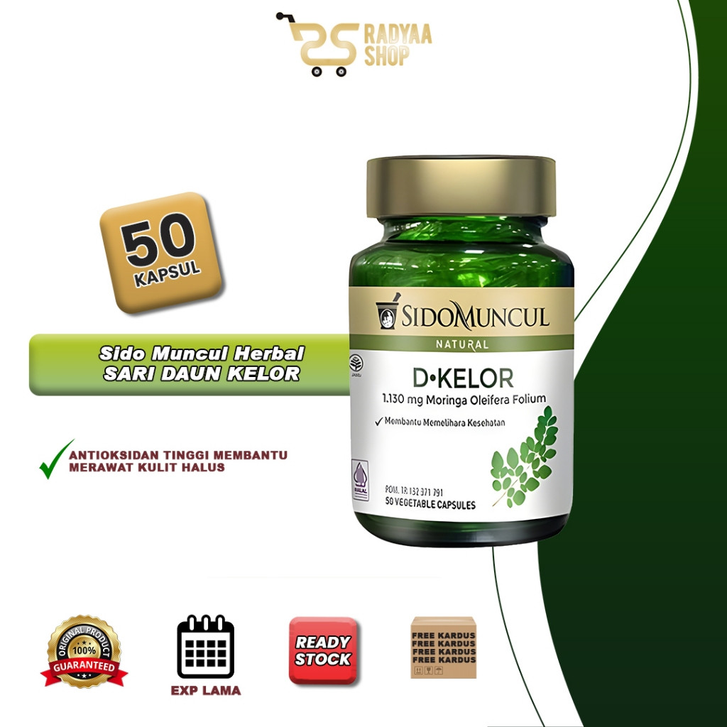 Jual Sido Muncul Sari Daun Kelor 50’k - Baik untuk Membantu Memelihara ...