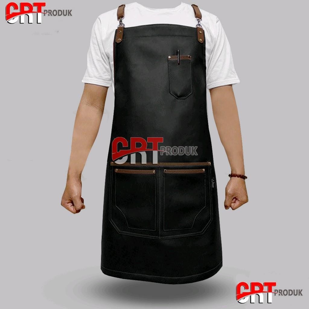 Jual Produk SRG - Celemek Kulit Celemek Masak Apron Barista, Barber ...